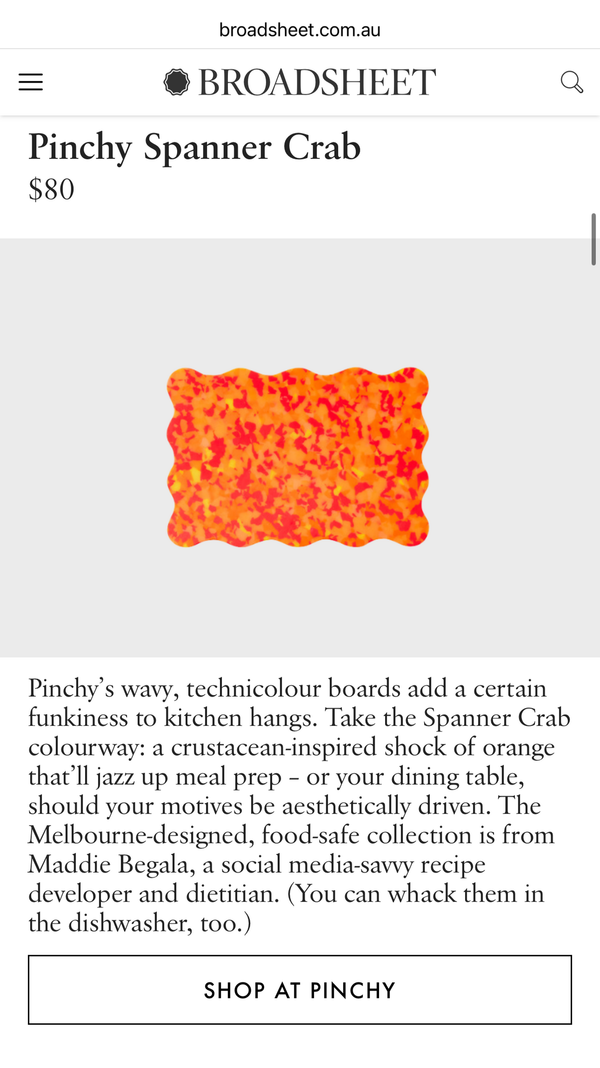 Zooper Dooper Pink Chopping Board – Pinchy Products